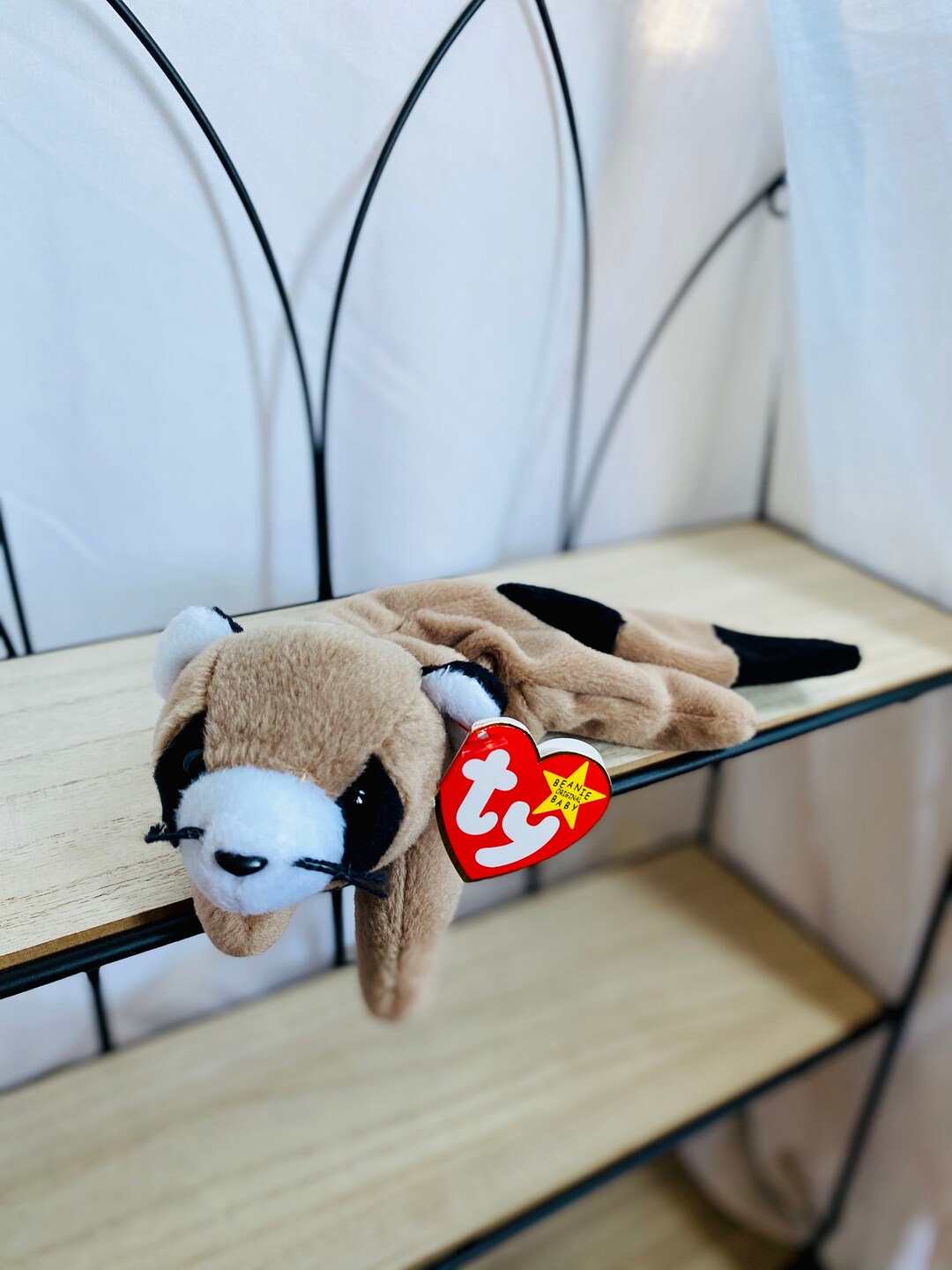 Vintage Ringo the Raccoon - Retired Beanie Baby - Etsy