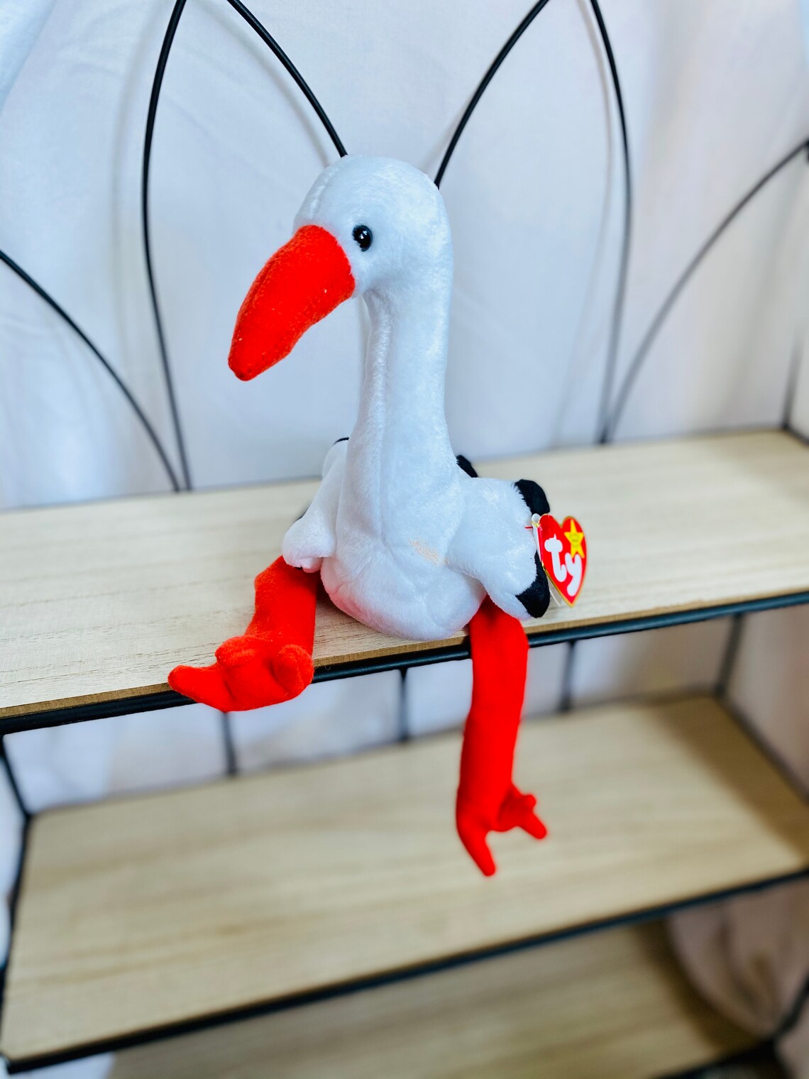Vintage Stilts the Stork Retired Beanie Baby - Etsy