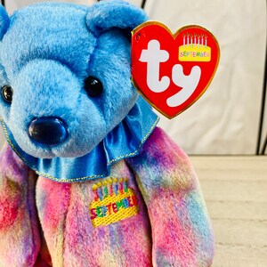 Vintage "september" the Birthday Bear - Retired Beanie Baby - Etsy