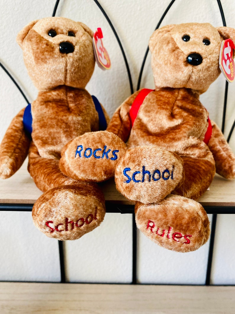 Vintage 'abc's & 123's' Back to School Bears - Etsy