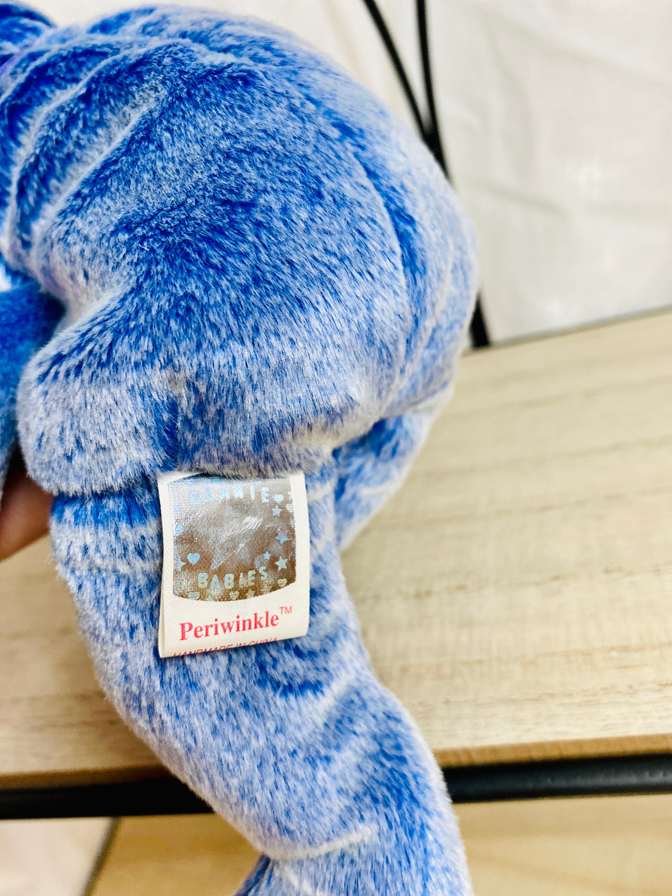 Vintage Periwinkle the Bear - Retired Beanie Baby - Etsy