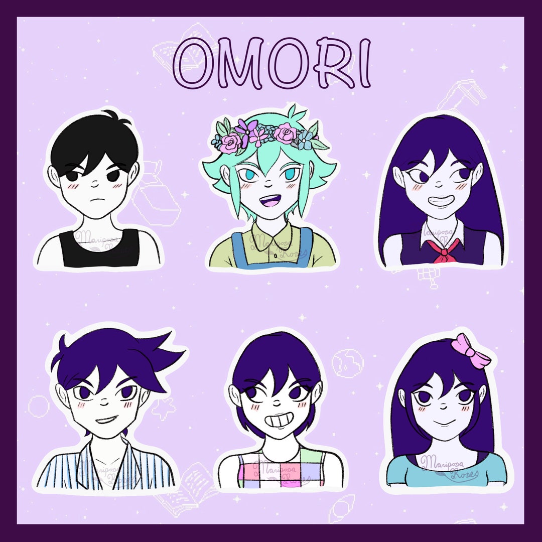 Omori Stickers Basil Sunny Marri Hero Kal Audery Holographic Sticker ...