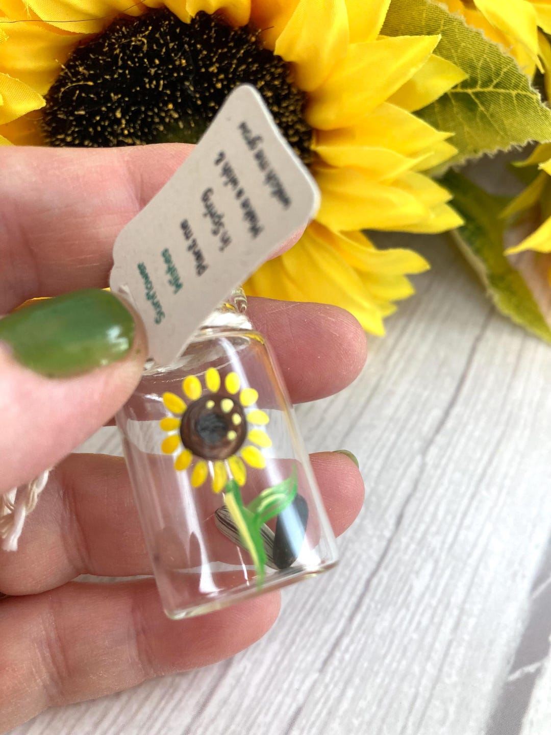 Sunflower Wishes, Sunflower Growing Gift, Handpainted Gift, - Etsy UK
