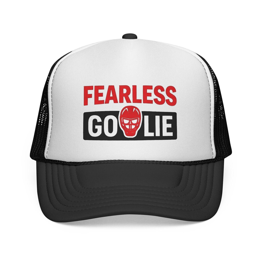 Fearless Goalie Trucker Cap | Hockey Goalie Mesh Hat - Etsy