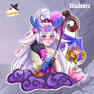 Spirit Blossom Blushing Kindred, Lillia & Teemo - Vinyl Sticker - Etsy
