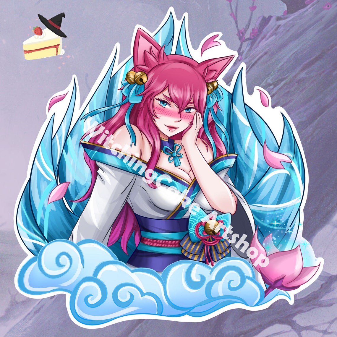 Spirit Blossom Blushing Ahri & Thresh Vinyl Sticker - Etsy