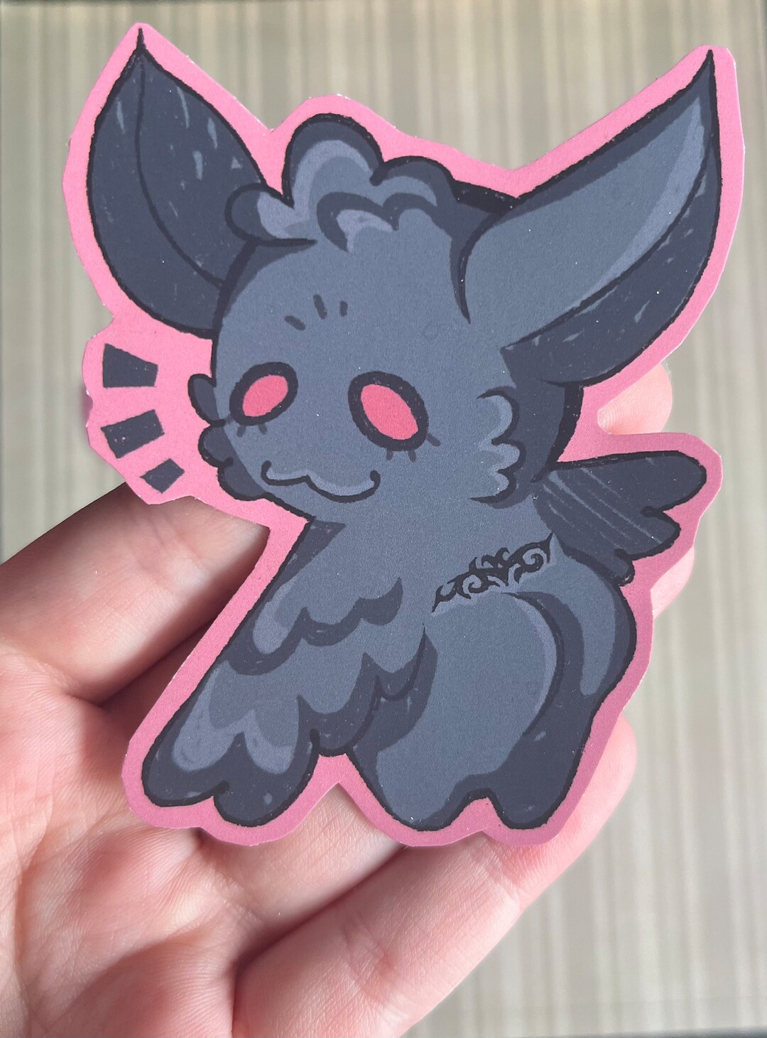 Mothman Tramp Stamp Sticker - Etsy