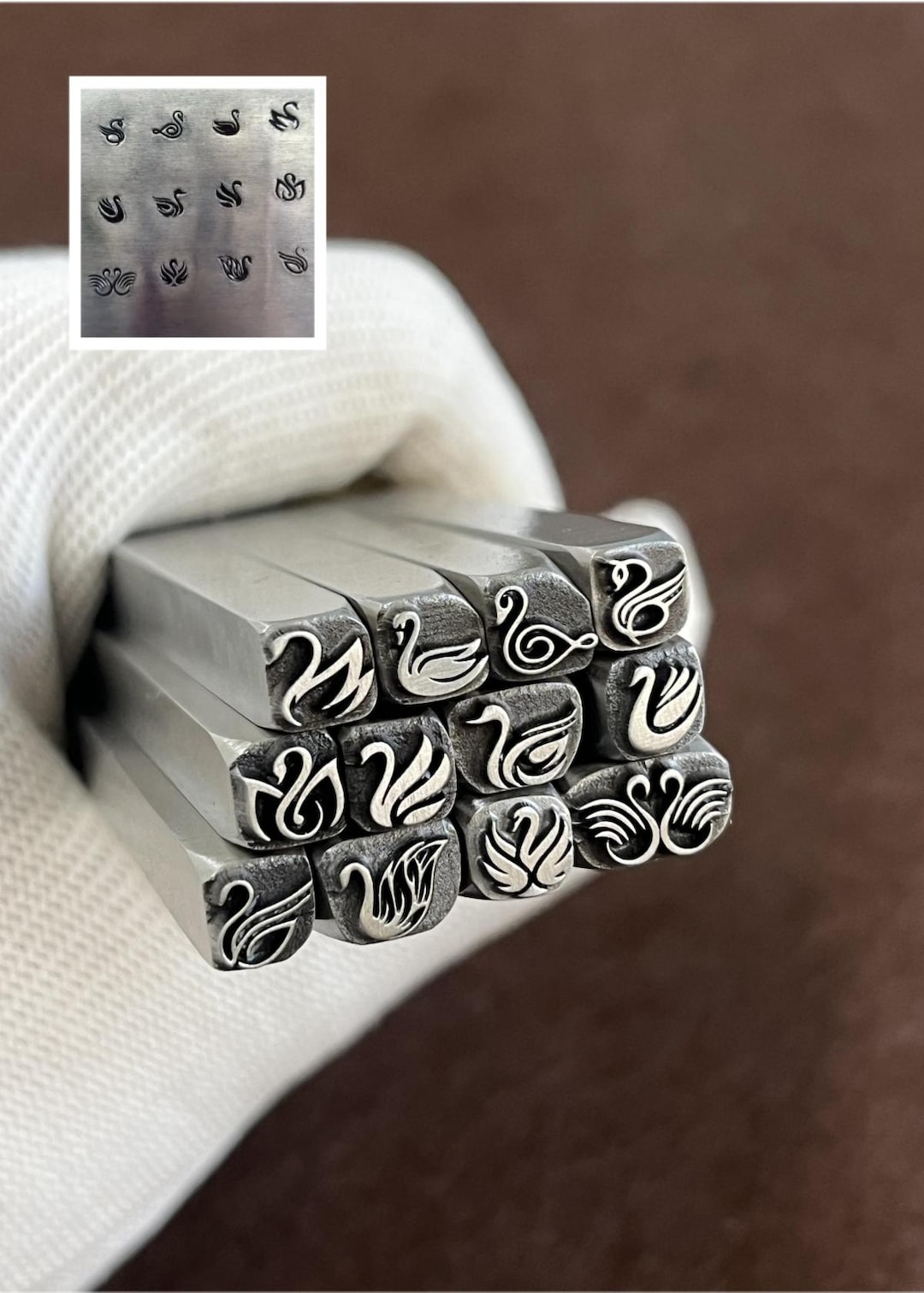 Swan Style Steel Punches Jewelry Metal, Leather Stamping Tools Bracelet ...