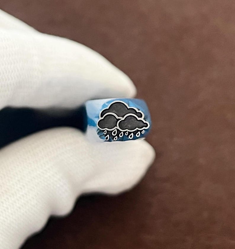 Cloud and Rain, Engraving, Steel Punch Jewelry Metal, Leather Stamping ...