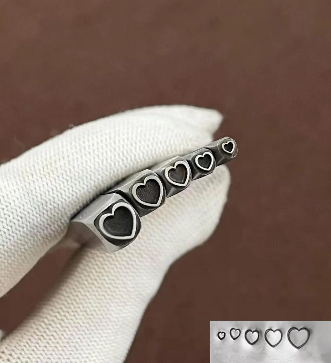 Love/heart Steel Punches Jewelry Metal, Leather Stamping Tools Bracelet ...