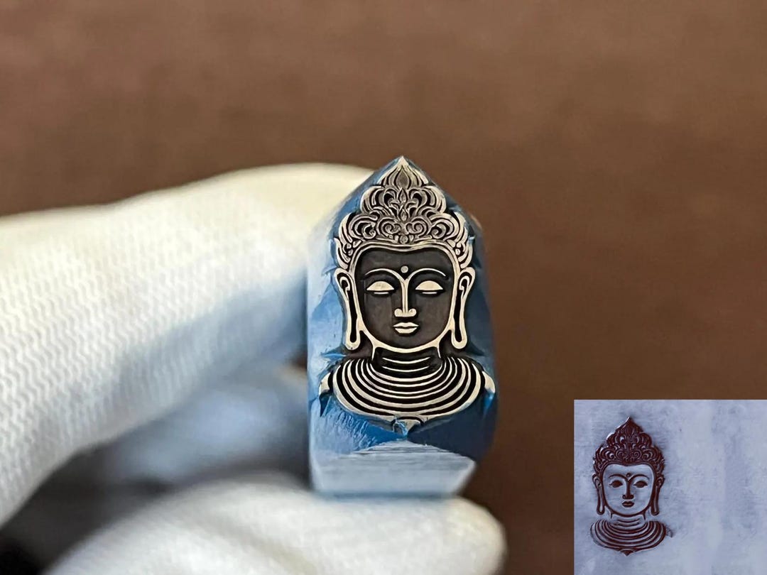 Buddha/god of Wealth Oriental Steel Punches Jewelry Metal, Leather ...