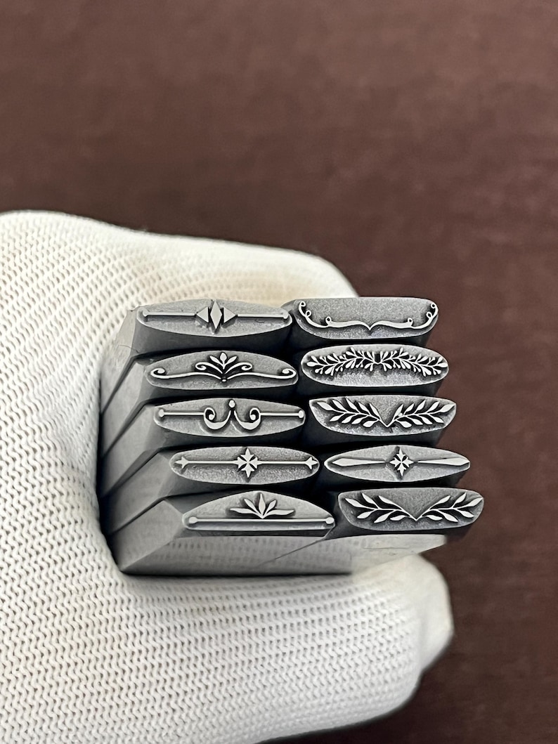 Boho Bohemian Flower Texture Steel Punches Jewelry Metal, Leather ...