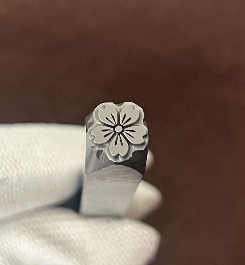7mm Sakura Flowers Cartoon Steel Punches Jewelry Metal, Leather ...