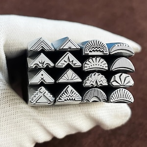 Iris/arrow/indian Inspired Triangle Steel Punches Jewelry Metal ...