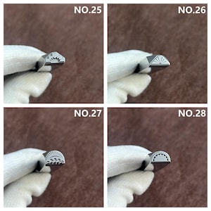 Iris/arrow/indian Inspired Triangle Steel Punches Jewelry Metal ...