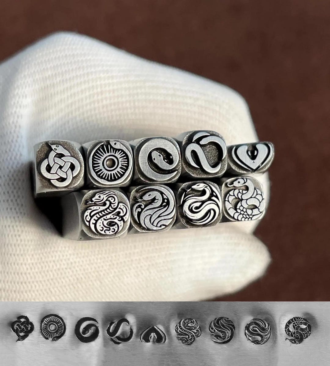 Snake Steel Punches Jewelry Metal, Leather Stamping Tools Bracelet DIY ...