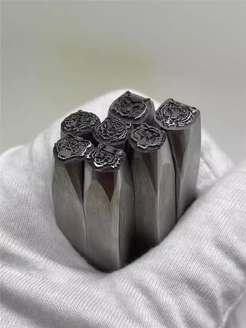 Tiger's Seal Punches Jewelry Metal, Leather Stamping Tools Bracelet DIY ...