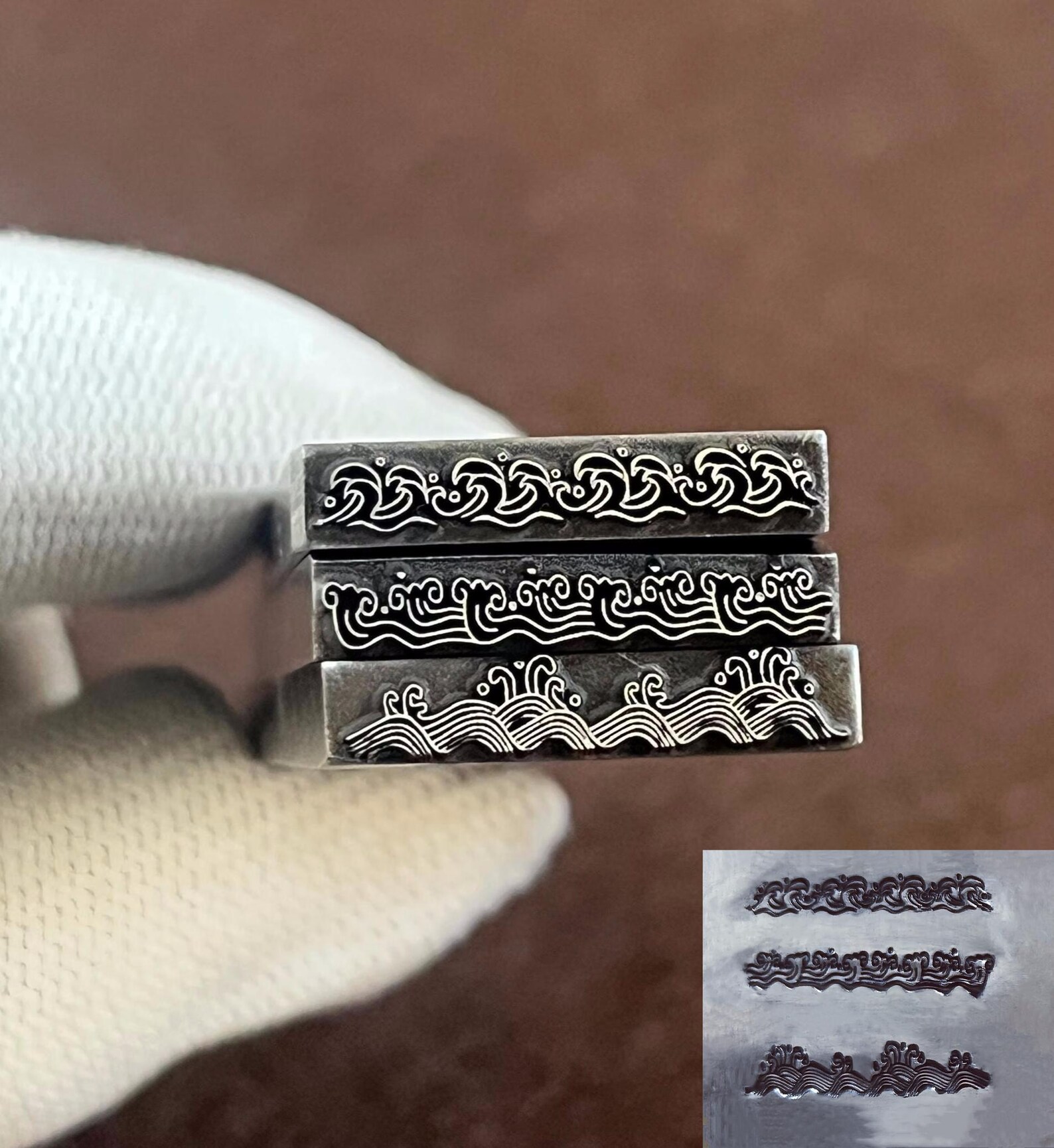 Sea Wave Style Spiral Steel Punches Jewelry Metal, Leather Stamping ...