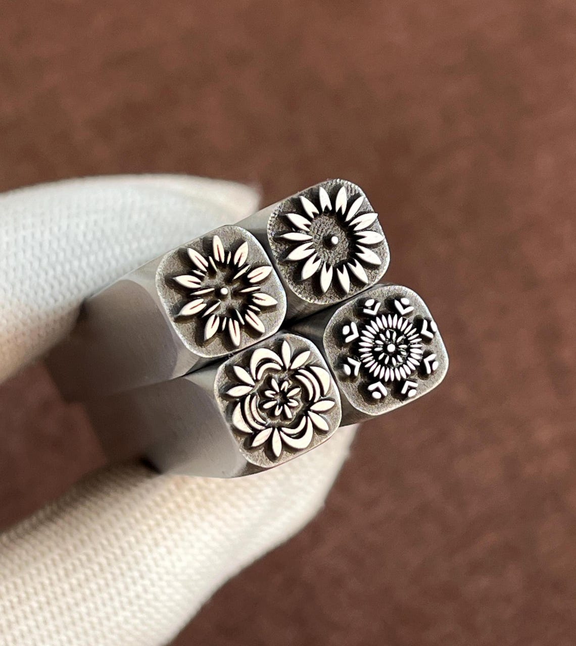 Flowers Steel Punches Jewelry Metal, Leather Stamping Tools Bracelet ...