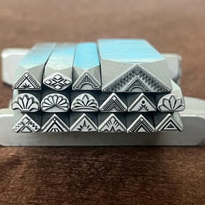 Iris/arrow/indian Inspired Triangle Steel Punches Jewelry Metal ...