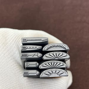 Arrow/feather/texture Indian Style Steel Punches Jewelry Metal, Leather ...