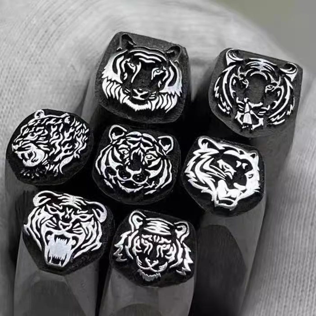 Tiger's Seal Punches Jewelry Metal, Leather Stamping Tools Bracelet DIY ...