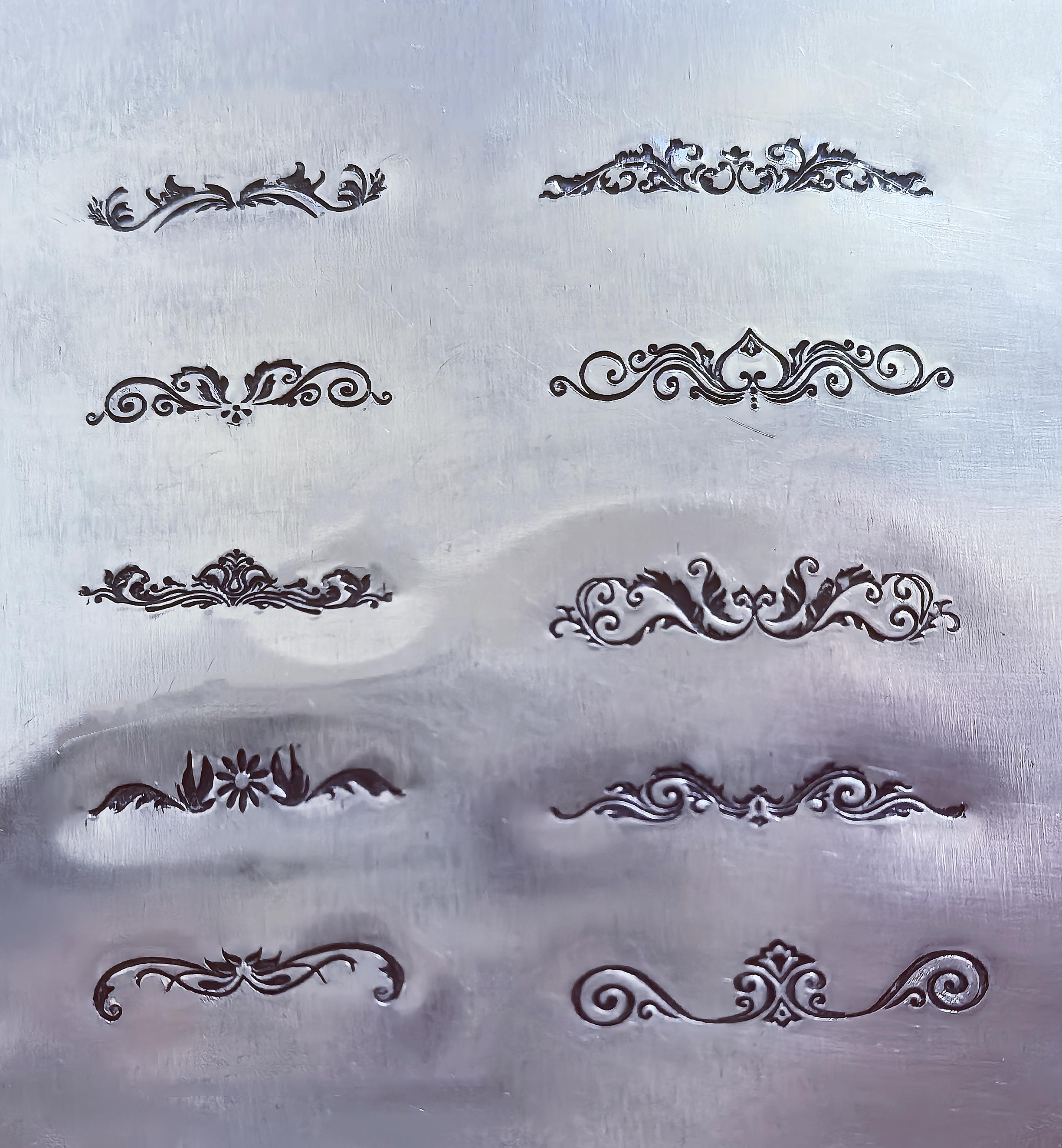 Boho Bohemian Flower Floral Steel Punches Jewelry Metal, Leather ...