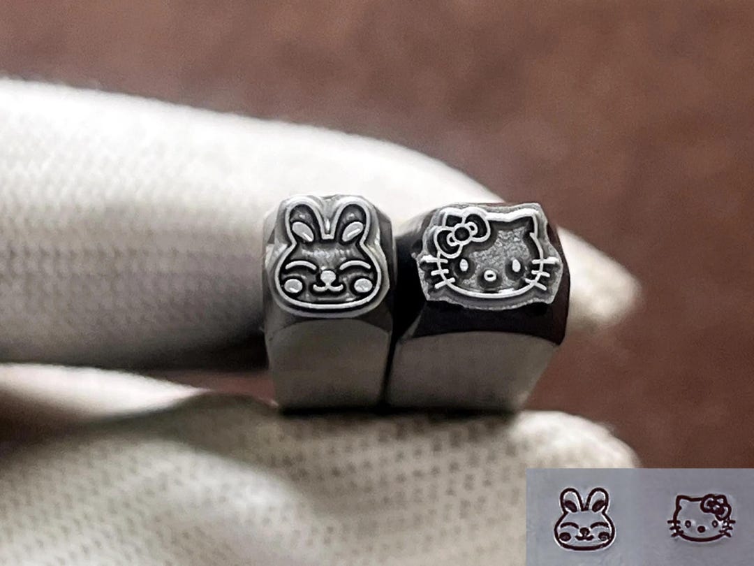 Cute Rabbit,engraving, Steel Punches Jewelry Metal, Leather Stamping ...