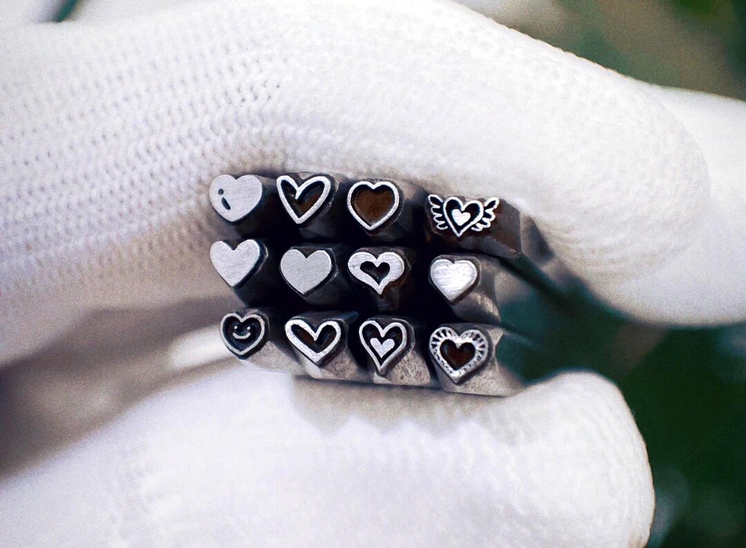Love Heart Cartoon Steel Punches Jewelry Metal, Leather Stamping Tools ...