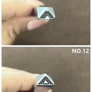 Iris/arrow/indian Inspired Triangle Steel Punches Jewelry Metal ...