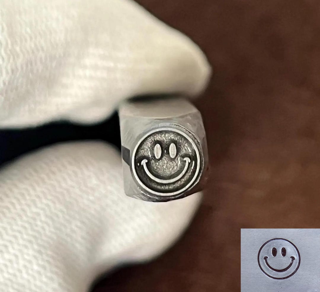 Smiley Face Steel Punches Jewelry Metal, Leather Stamping Tools ...