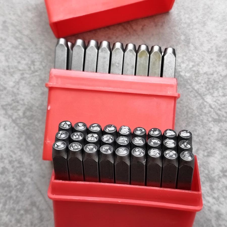 27 Pcs 3mm English Characters Set Jewelry Metal, Leather Stamping Tool ...