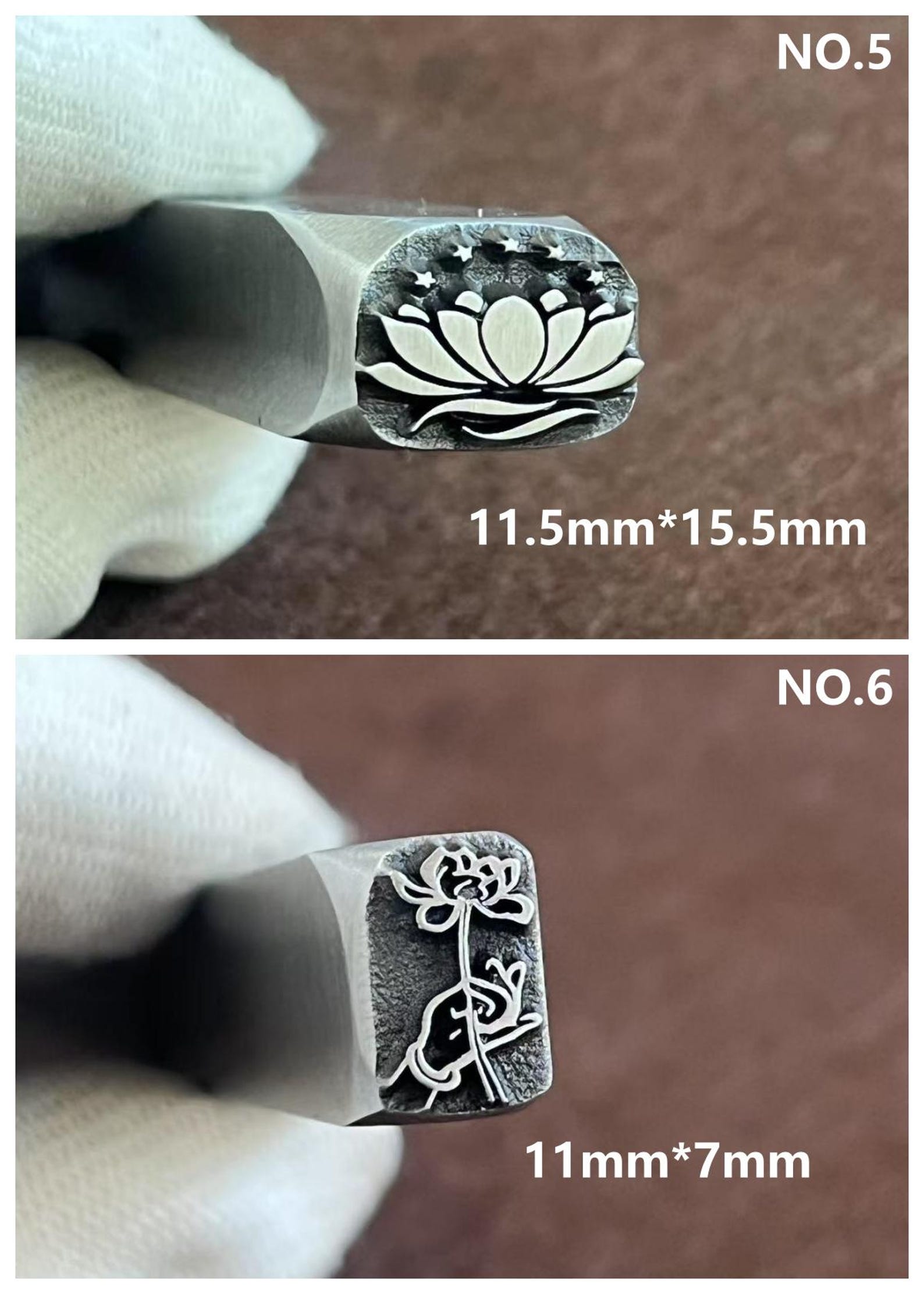 Lotus Flowers Steel Punches Jewelry Metal, Leather Stamping Tools ...