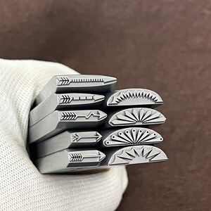 Arrow/feather/texture Indian Style Steel Punches Jewelry Metal, Leather ...