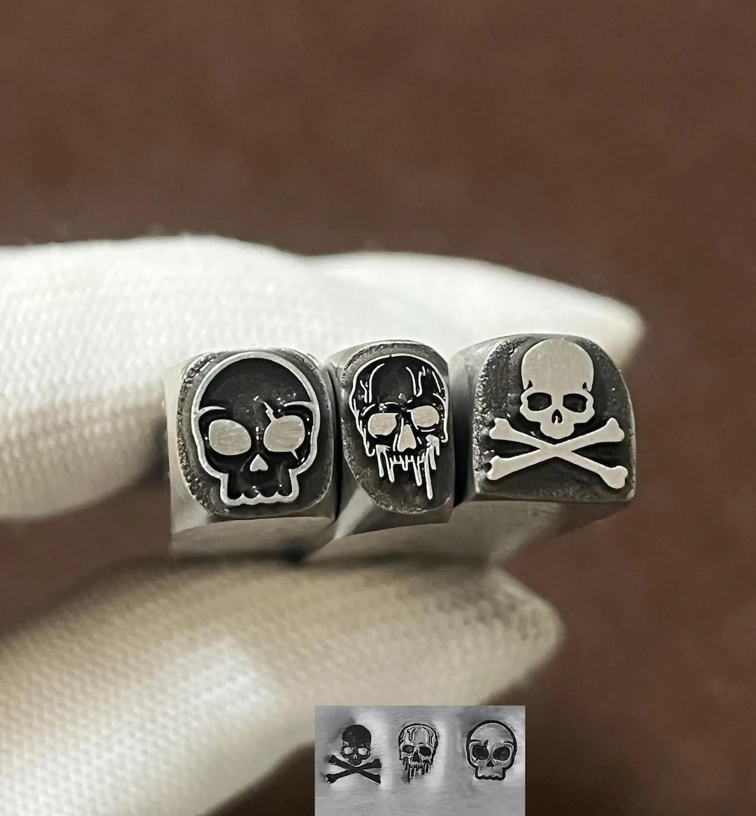 Skull Steel Punches Jewelry Metal, Leather Stamping Tools Bracelet DIY ...