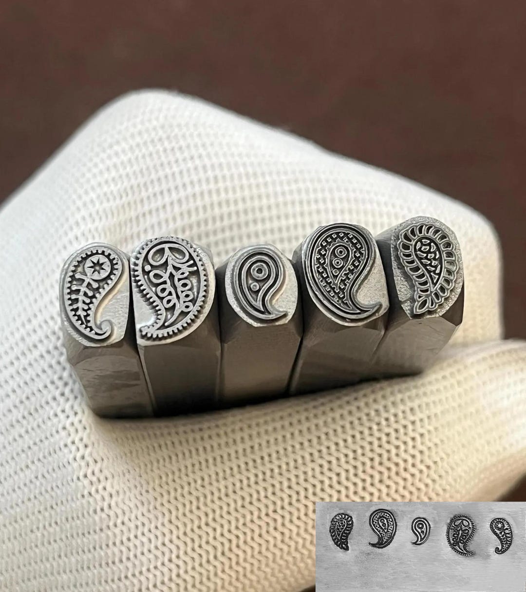 Almonds Steel Punches Jewelry Metal, Leather Stamping Tools Bracelet ...