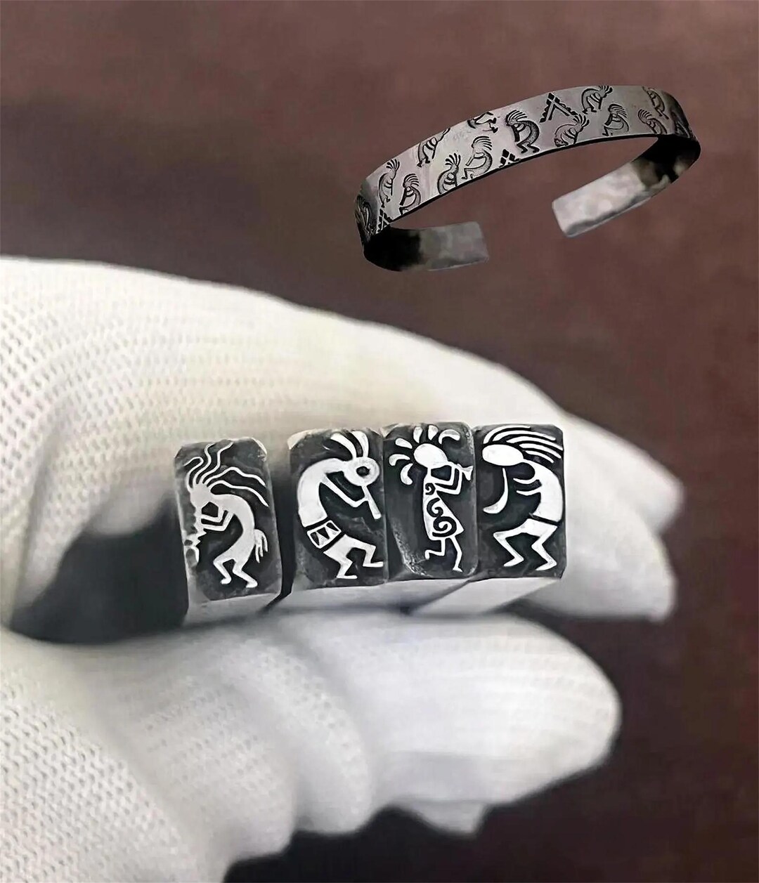 Indian Steel Punches Jewelry Metal, Leather Stamping Tools Bracelet DIY ...