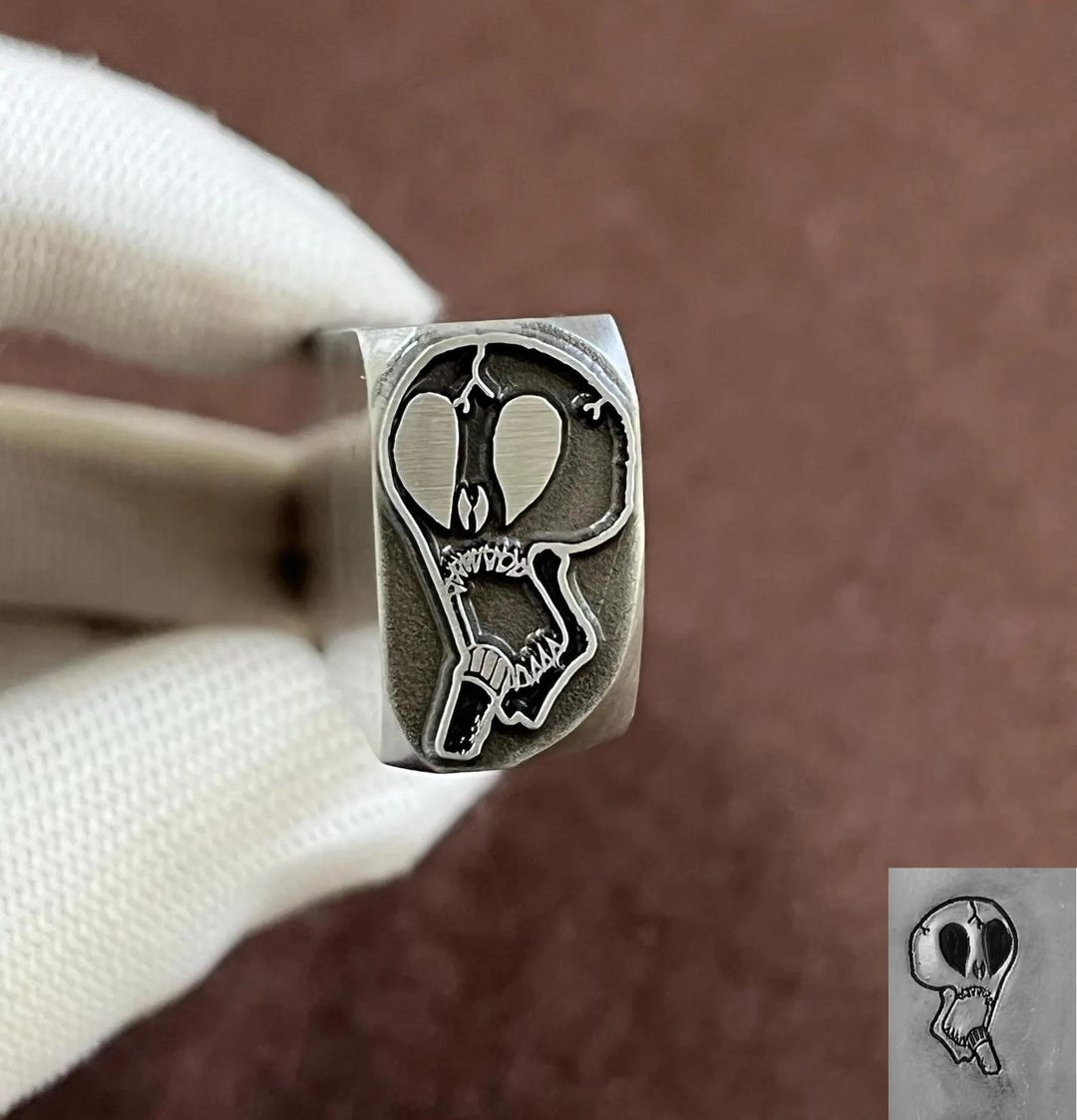 Skeleton Head Steel Stamp ， Steel Punches Jewelry Metal, Leather ...