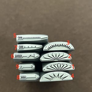 Arrow/feather/texture Indian Style Steel Punches Jewelry Metal, Leather ...