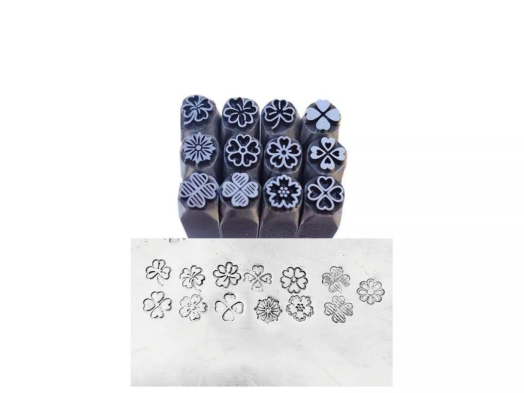 5mm Clover Sakura Cherry Flowers Floral Steel Punches Jewelry Metal ...