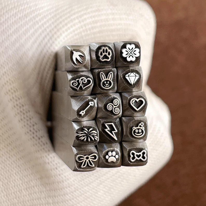 3mmbracelets, Rings Caulking Stamps Steel Punches Jewelry Metal ...