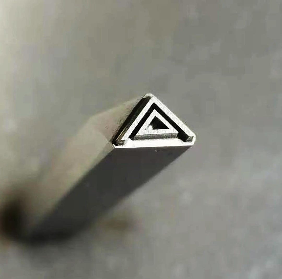 Iris/arrow/indian Inspired Triangle Steel Punches Jewelry Metal ...