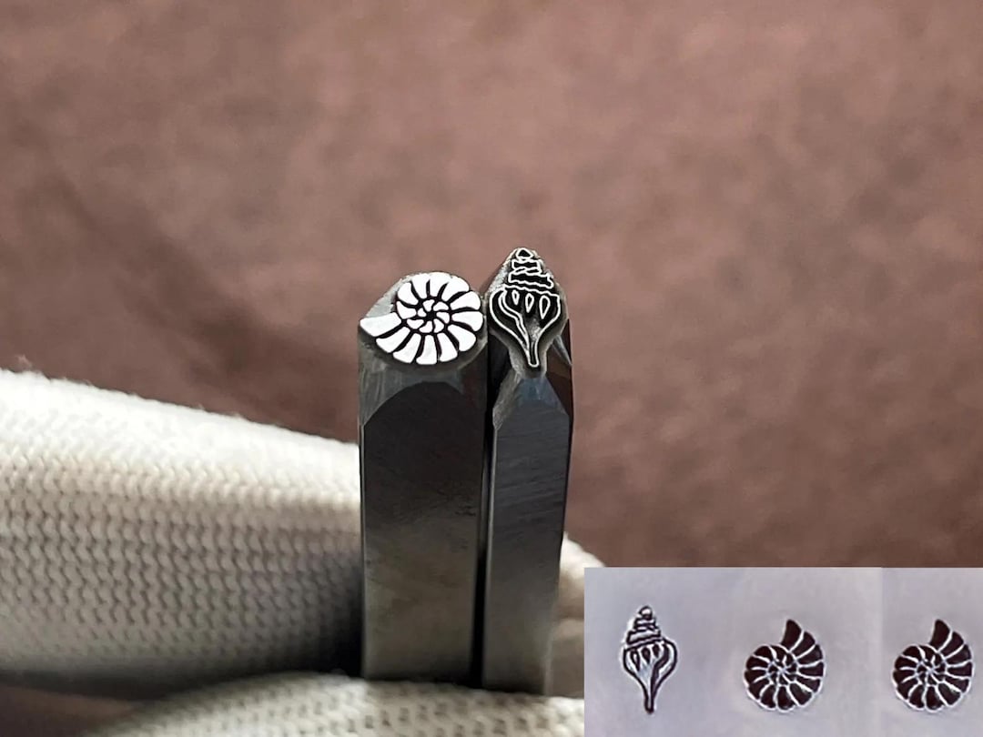 Spiral Shell Metal Stamp,steel Punches Jewelry Metal, Leather Stamping ...