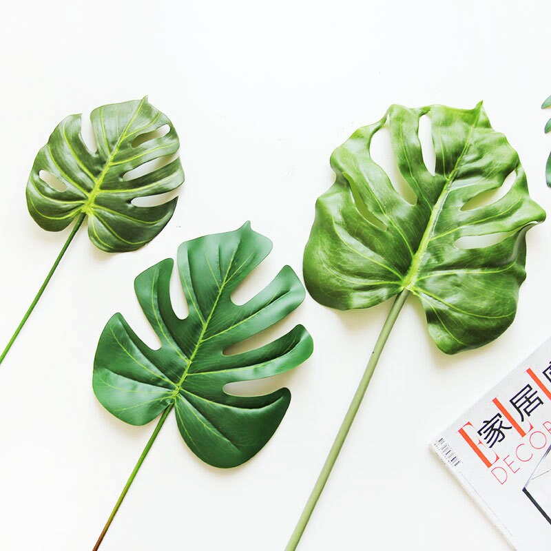 Real Touch Faux Artificial Monstera Leaf Fake Monstera Leaf - Etsy