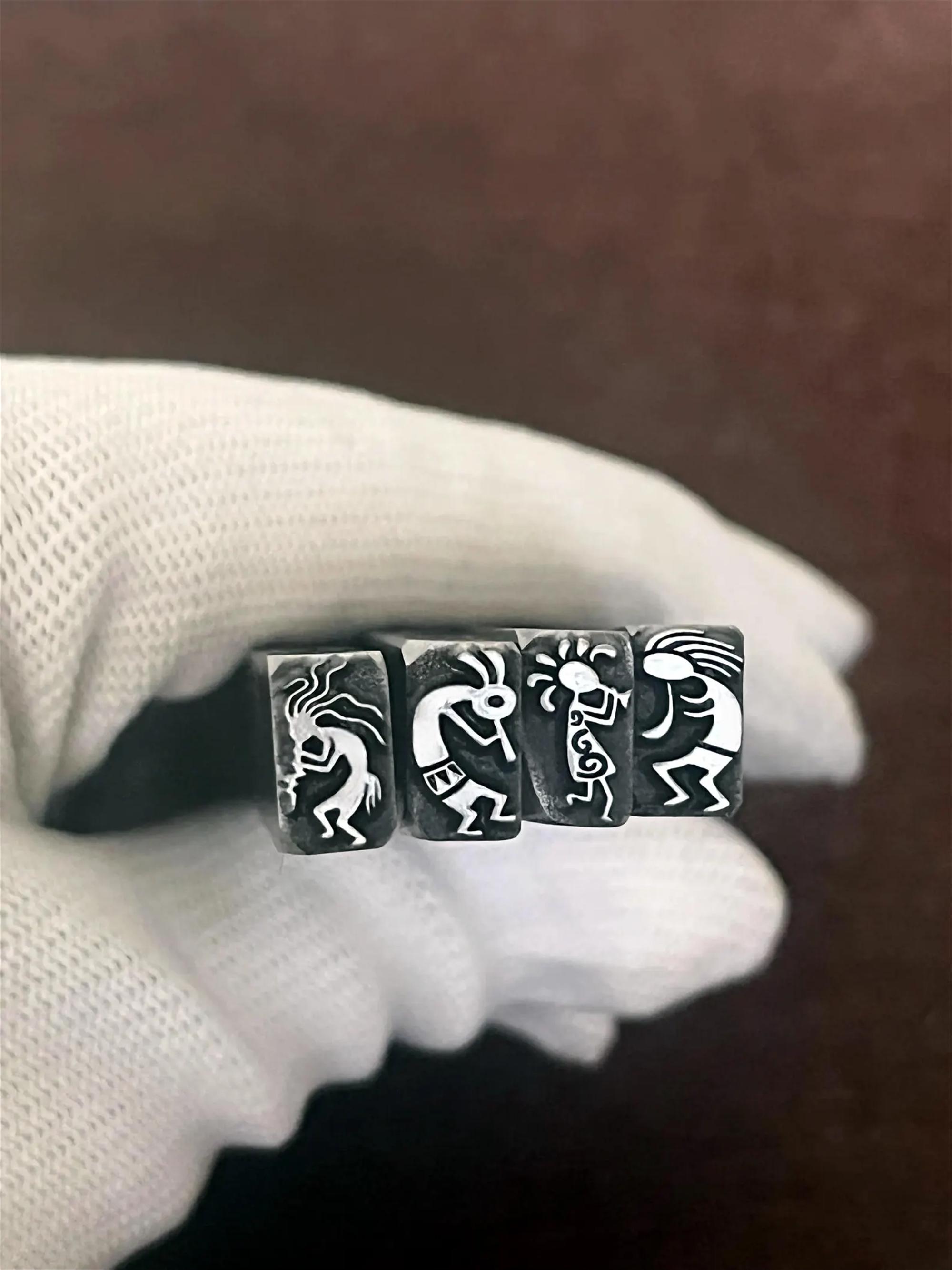 Indian Steel Punches Jewelry Metal, Leather Stamping Tools Bracelet DIY ...