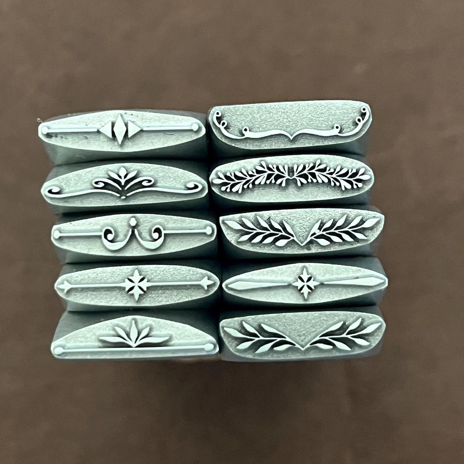 Boho Bohemian Flower Texture Steel Punches Jewelry Metal, Leather ...