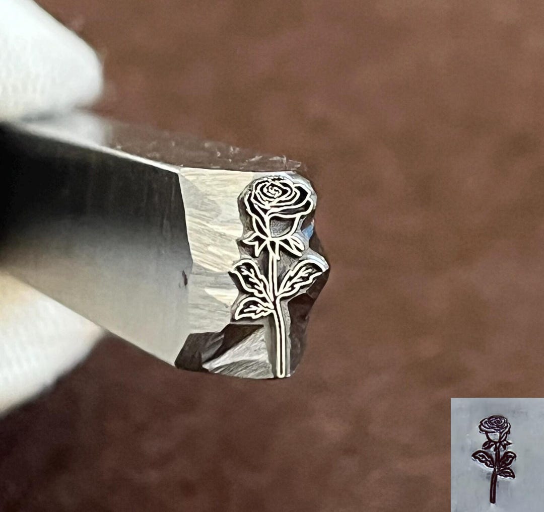 Birth Month Flowers Rose Lily Tulip Punches Jewelry Metal, Leather ...