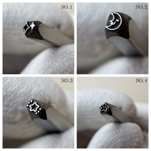 Sun/moon/star Steel Punches Jewelry Metal, Leather Stamping Tools ...