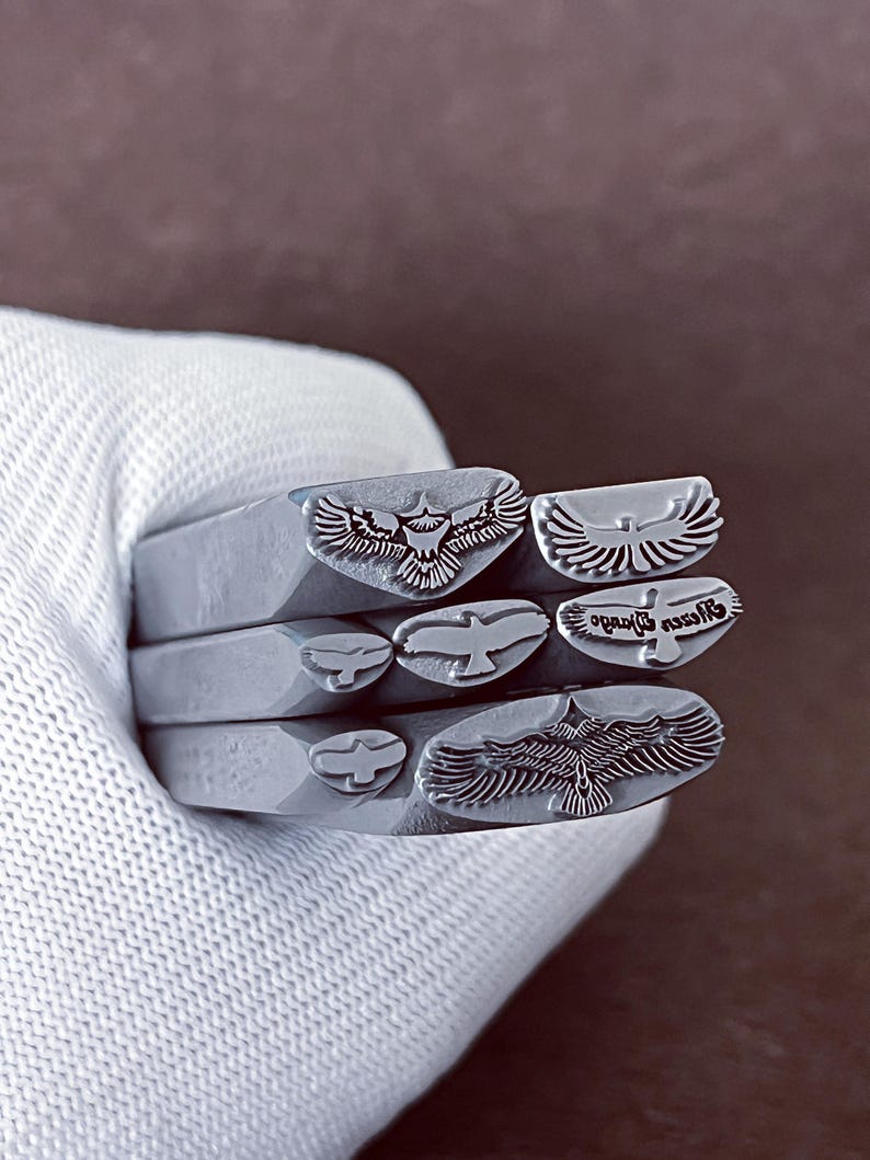 Eagle Bird Animal American Style Steel Punches Jewelry Metal, Leather ...