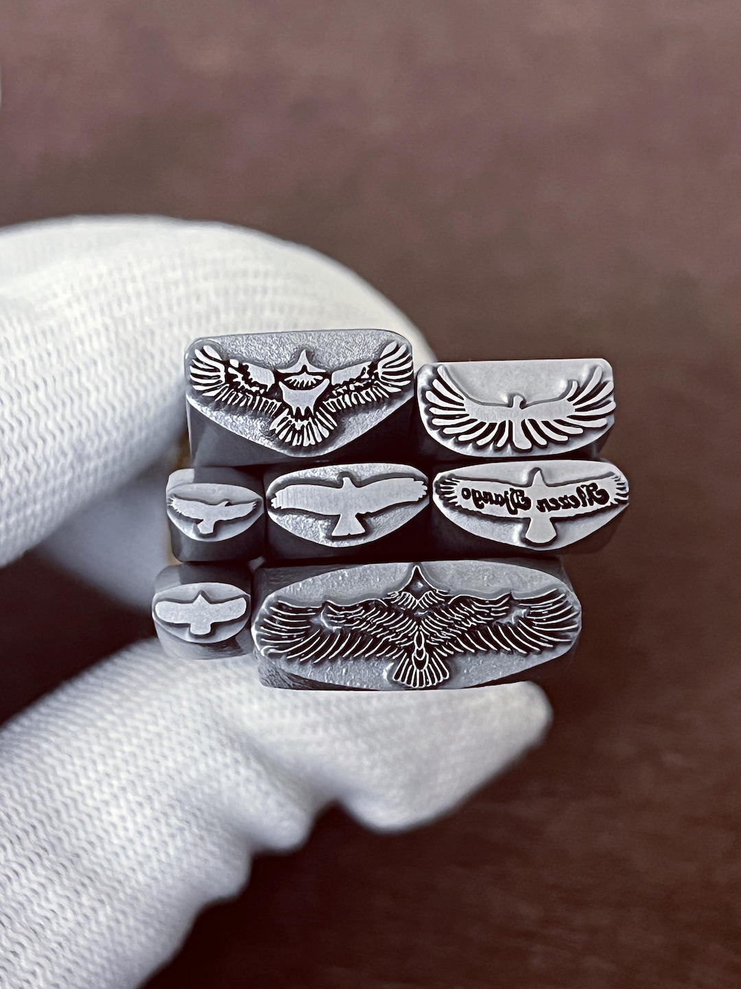 Eagle Bird Animal American Style Steel Punches Jewelry Metal, Leather ...